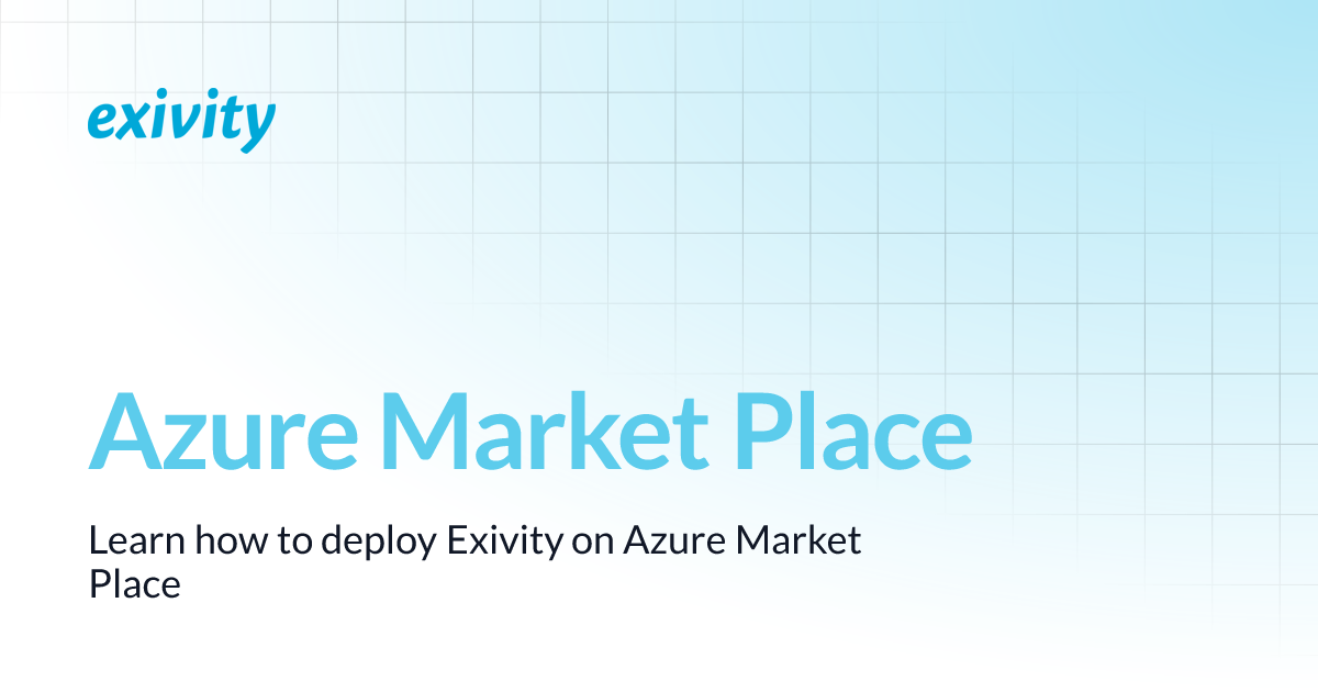 Azure Market Place | Exivity docs