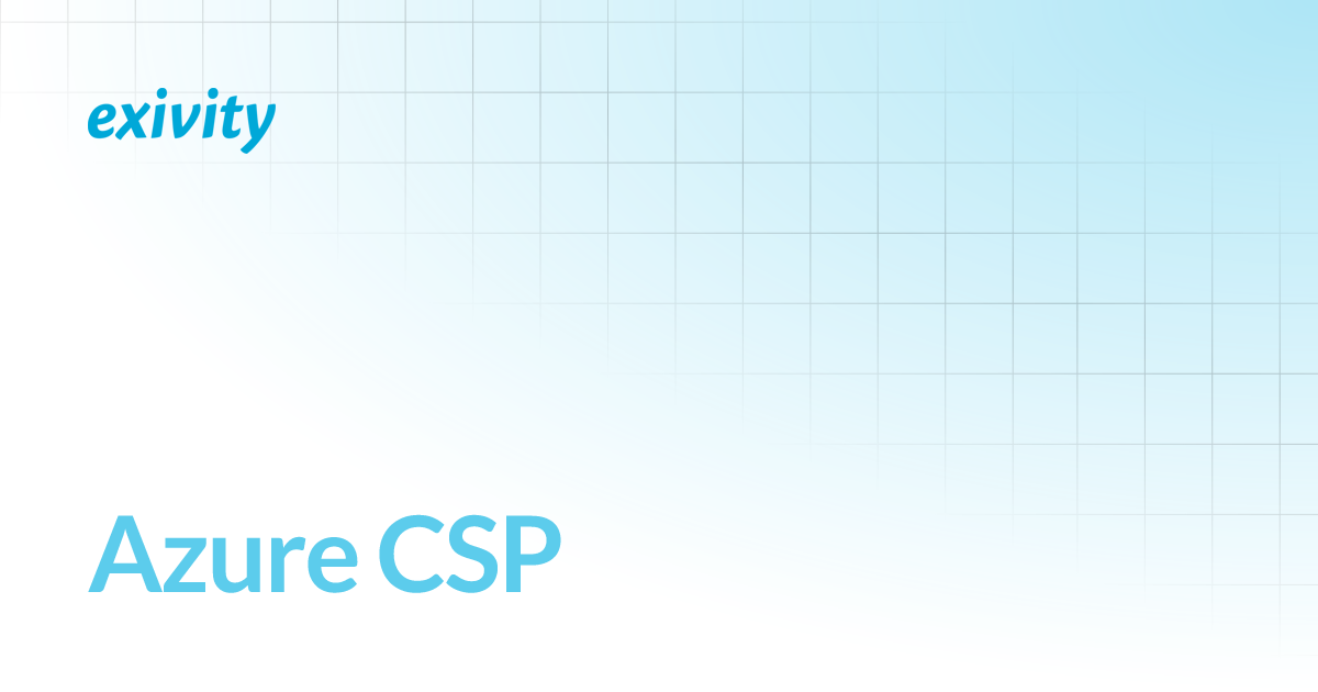 Azure CSP | Exivity docs